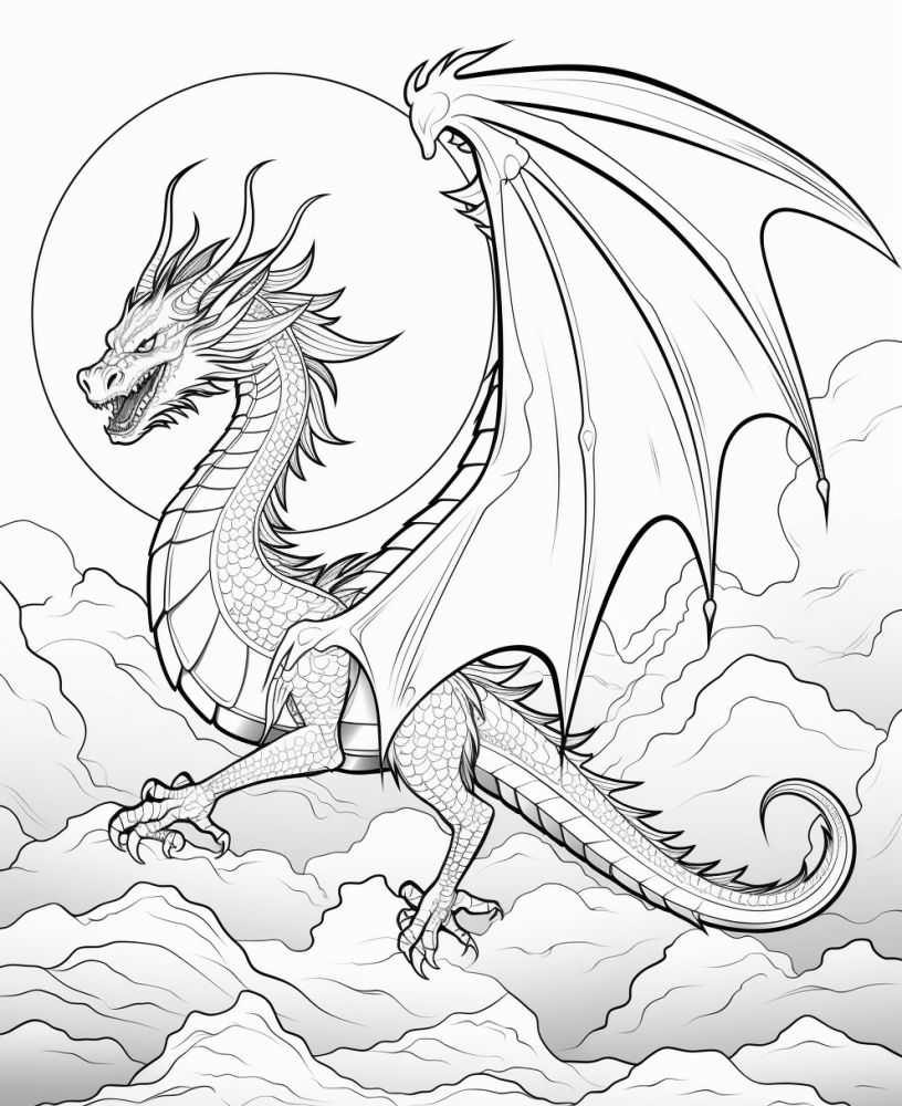 Draci Dobrodružství - Magické omalovánky s draky pro děti ke stažení